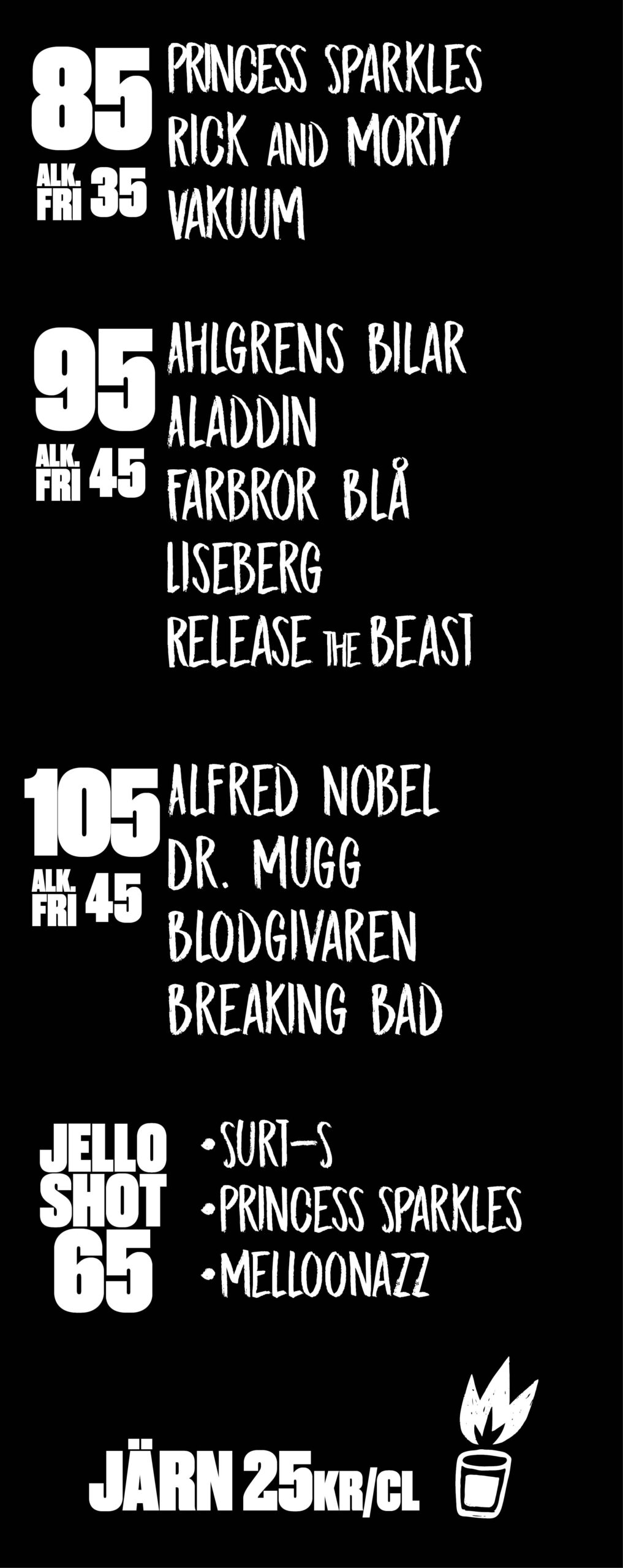 Meny - Norrköping – Shotluckan